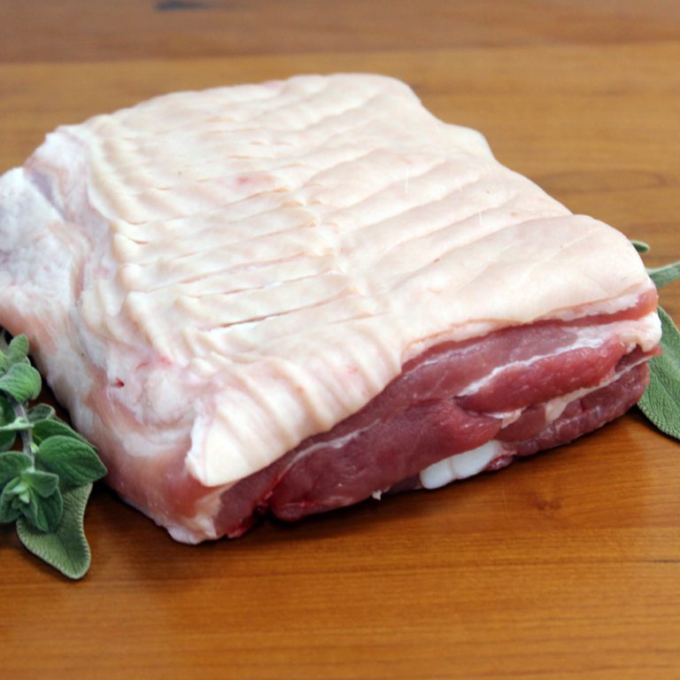 Bone in Rind on Pork Belly (1-1.1kg) - Owton’s Butchers